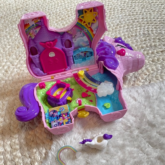 Mattel | Toys | Mattel Polly Pocket Hidden Hideouts Unicorn Utopia ...